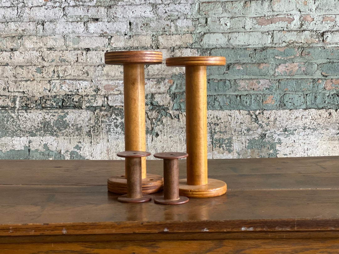 Vintage Industrial Textile Spools Thread Crafts - Etsy