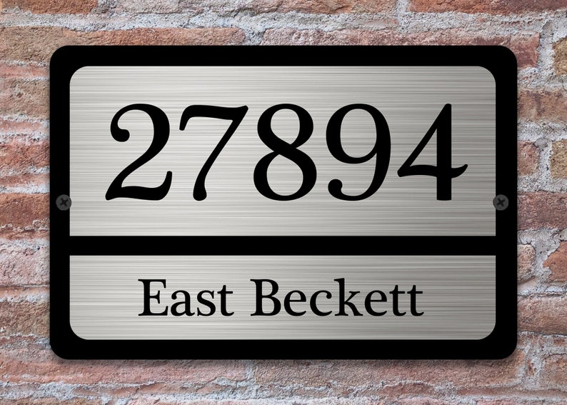 Customized Home Address Sign Aluminum Metal 12 X 8 - Etsy