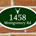Customized Home Address Sign Aluminum Metal 12 X 8 Brushed Silver ...