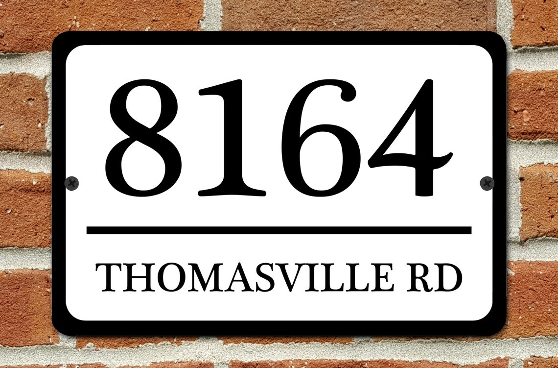Customized Home Address Sign Aluminum Metal 12 X 8 - Etsy