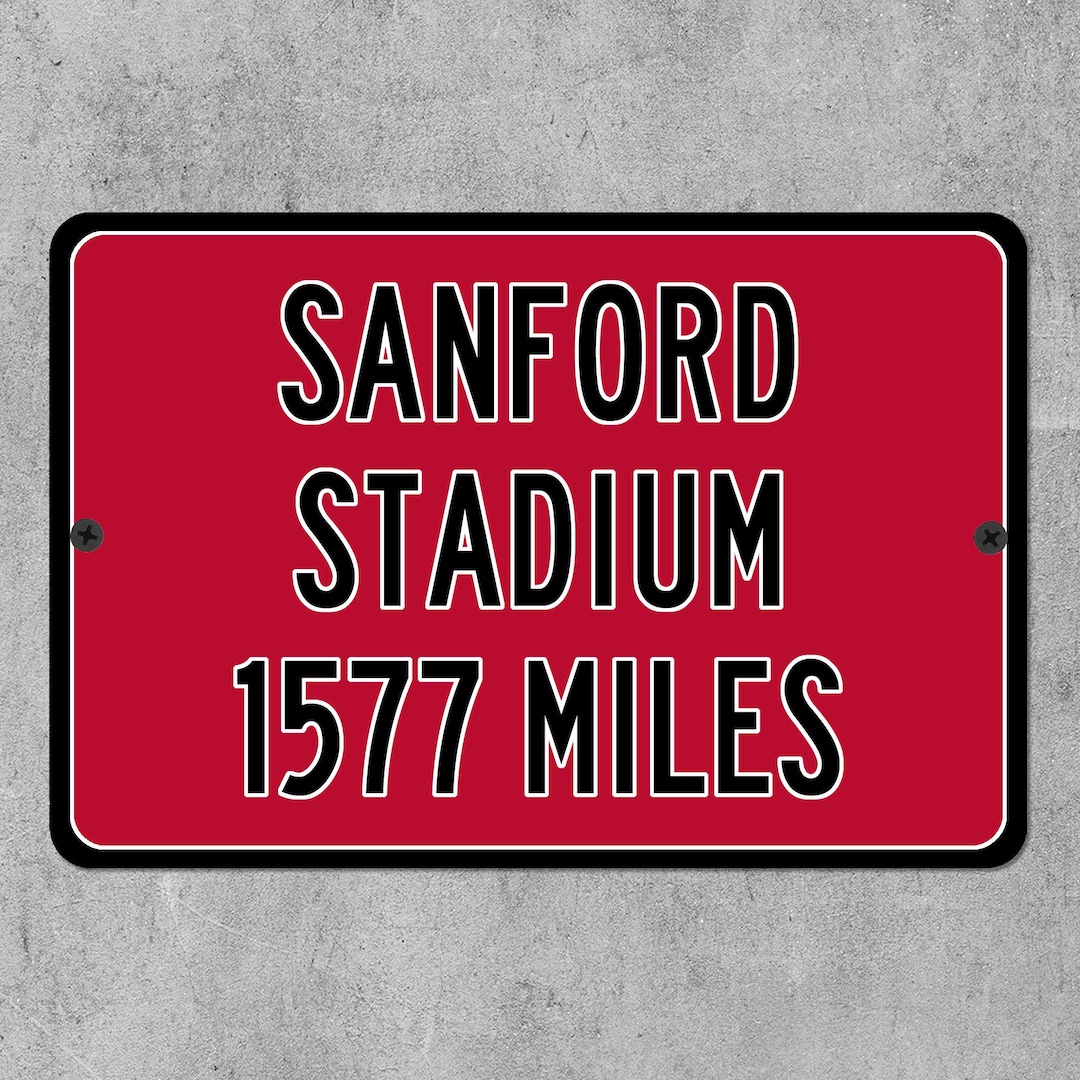 Custom Sanford Stadium Distance Mileage Sign, Personalized Georgia ...
