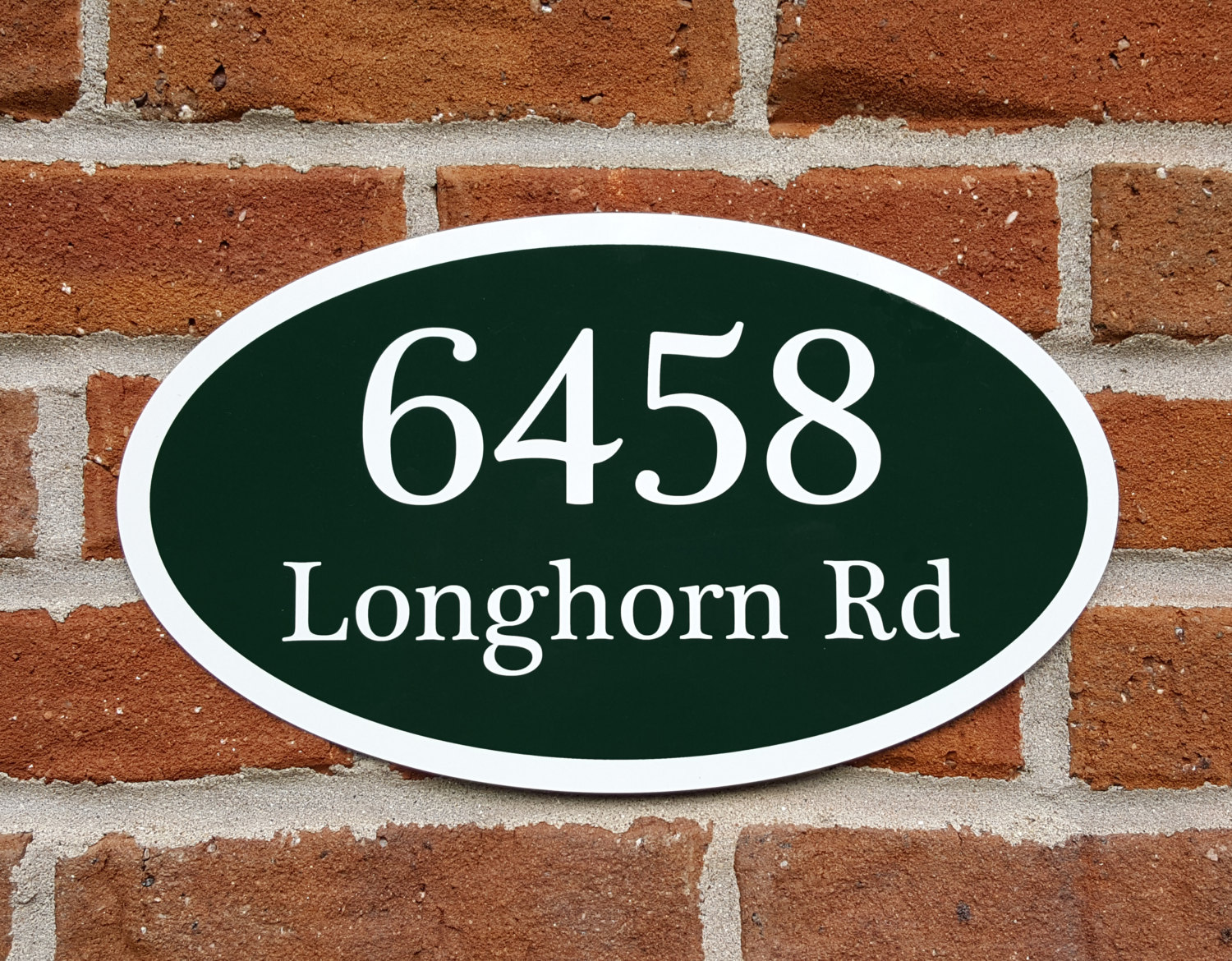 Personalized Home Address Sign Aluminum Oval 12 X - Etsy