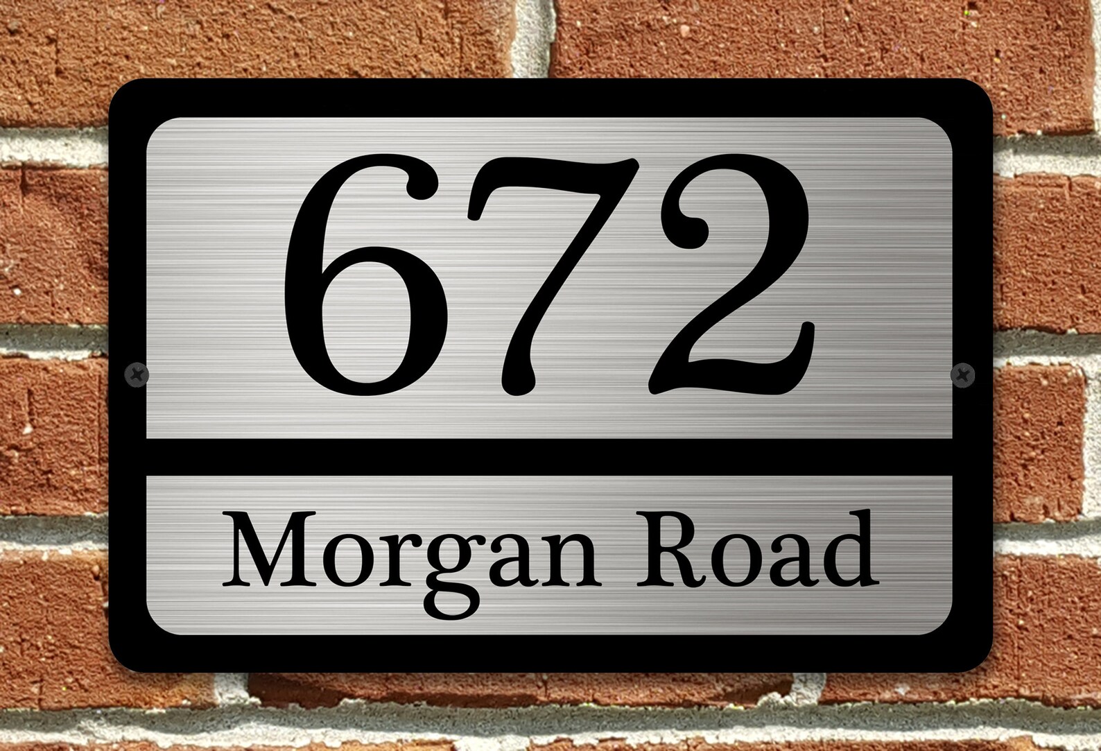 Customized Home Address Sign Aluminum Metal 12 X 8 | Etsy