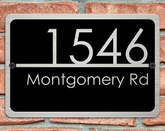 Customized Home Address Sign Aluminum Metal 12 X 8 - Etsy