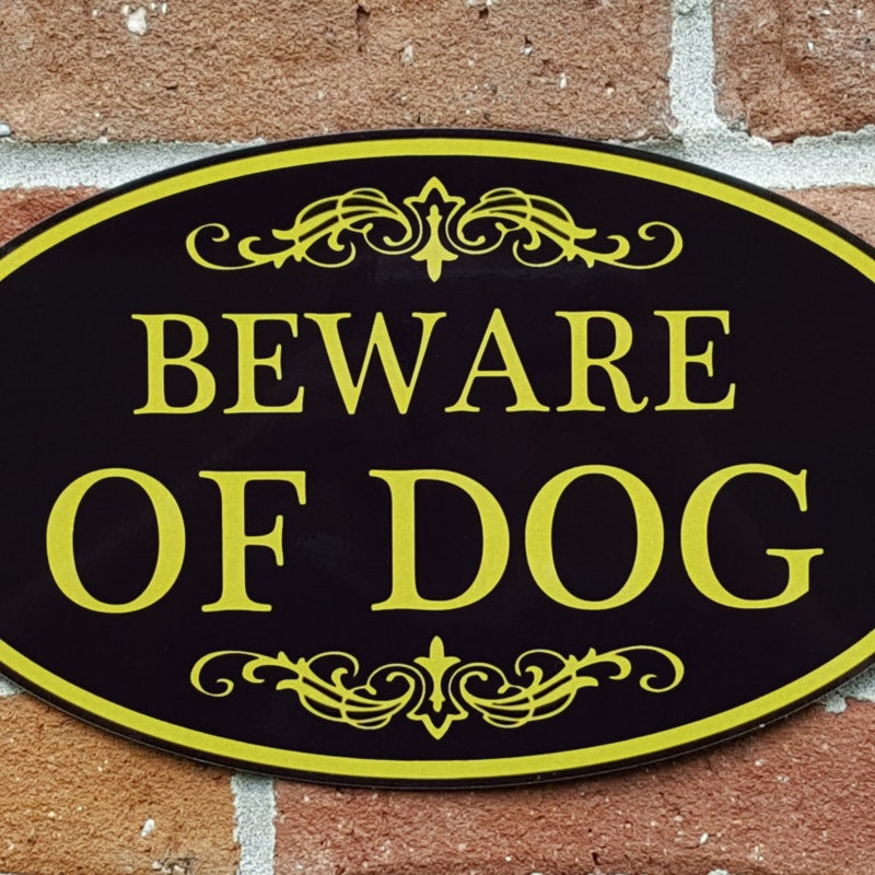 Beware of Dog Sign - Etsy