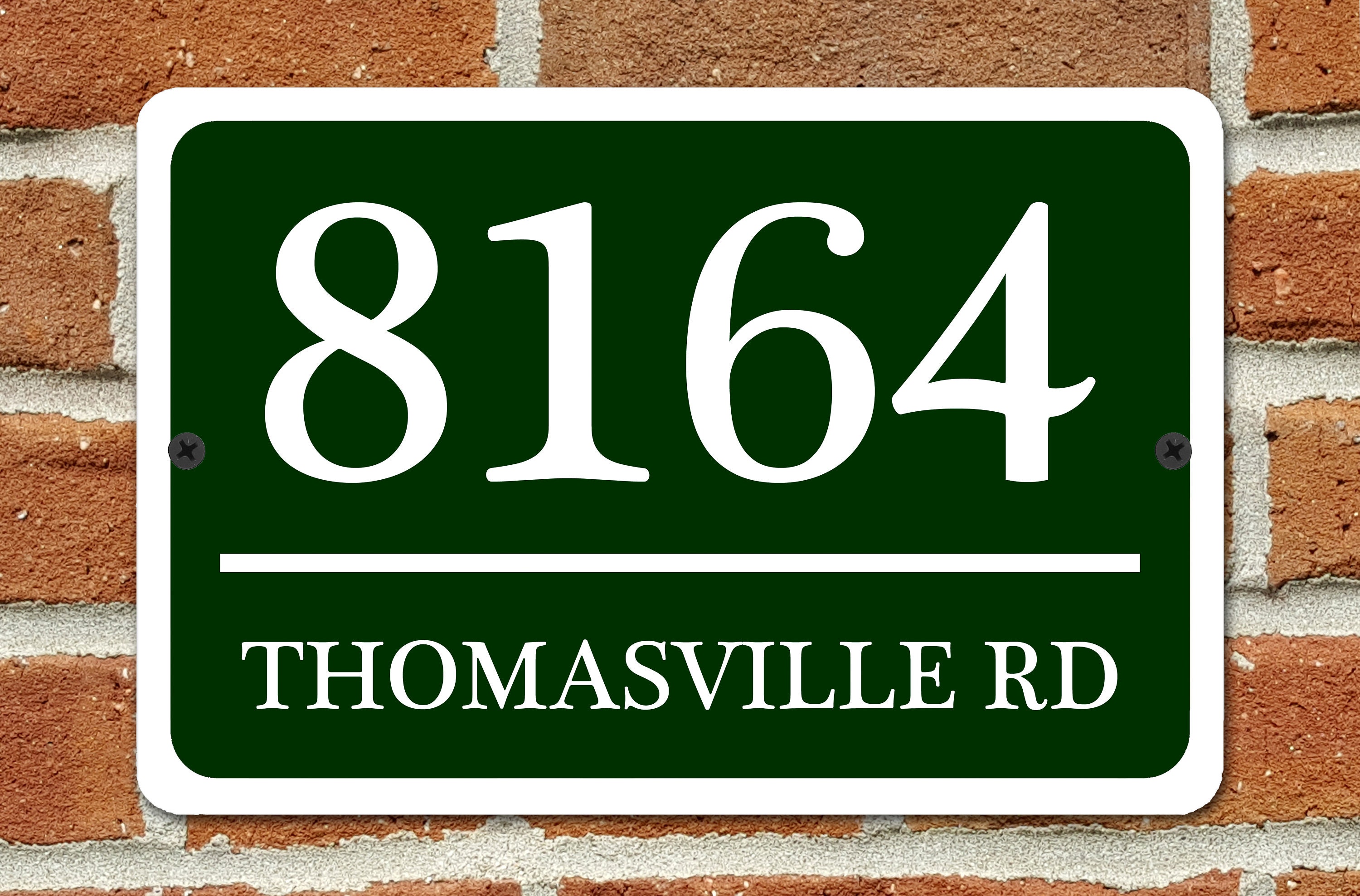 Customized Home Address Sign Aluminum Metal 12