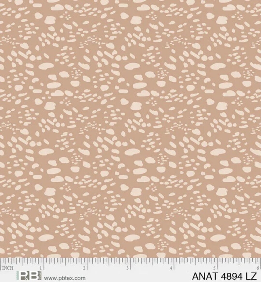 Au Naturel, Leopard Spots, Tan, PB Textiles - 1/2 Yard Cut - Etsy