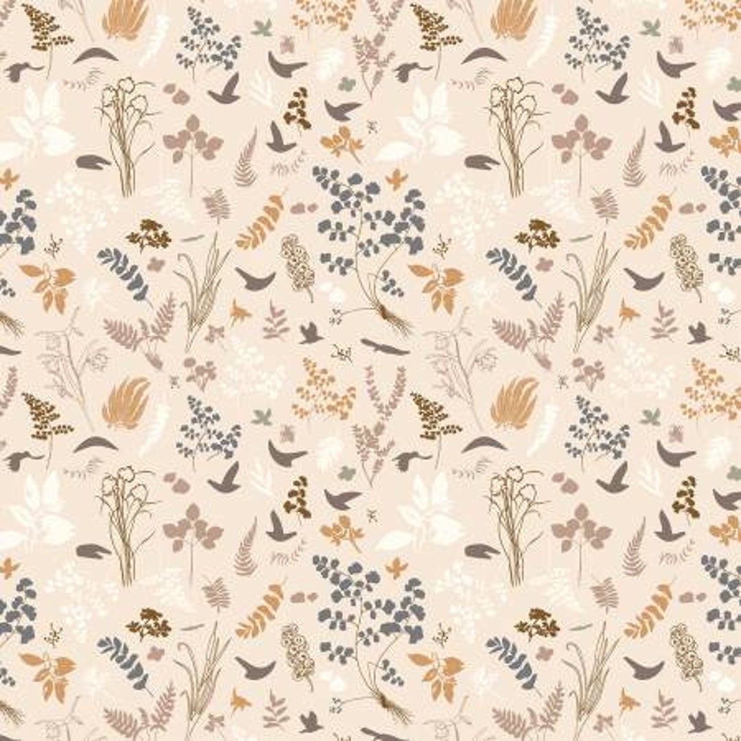 Au Naturel, Sandy Fern, Tan, PB Textiles - 1/2 Yard Cut - Etsy