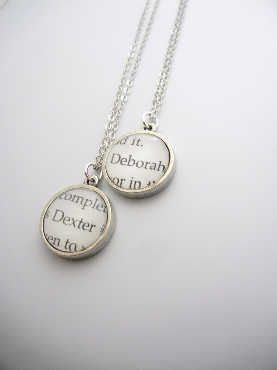 Dexter Morgan and Debra Morgan Double Sided Book Charm Necklace - Etsy
