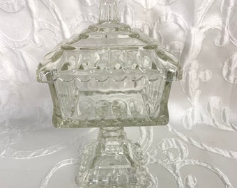 Square Glass Dish - Etsy