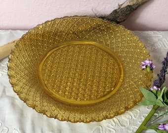 Yellow Glass Plate - Etsy