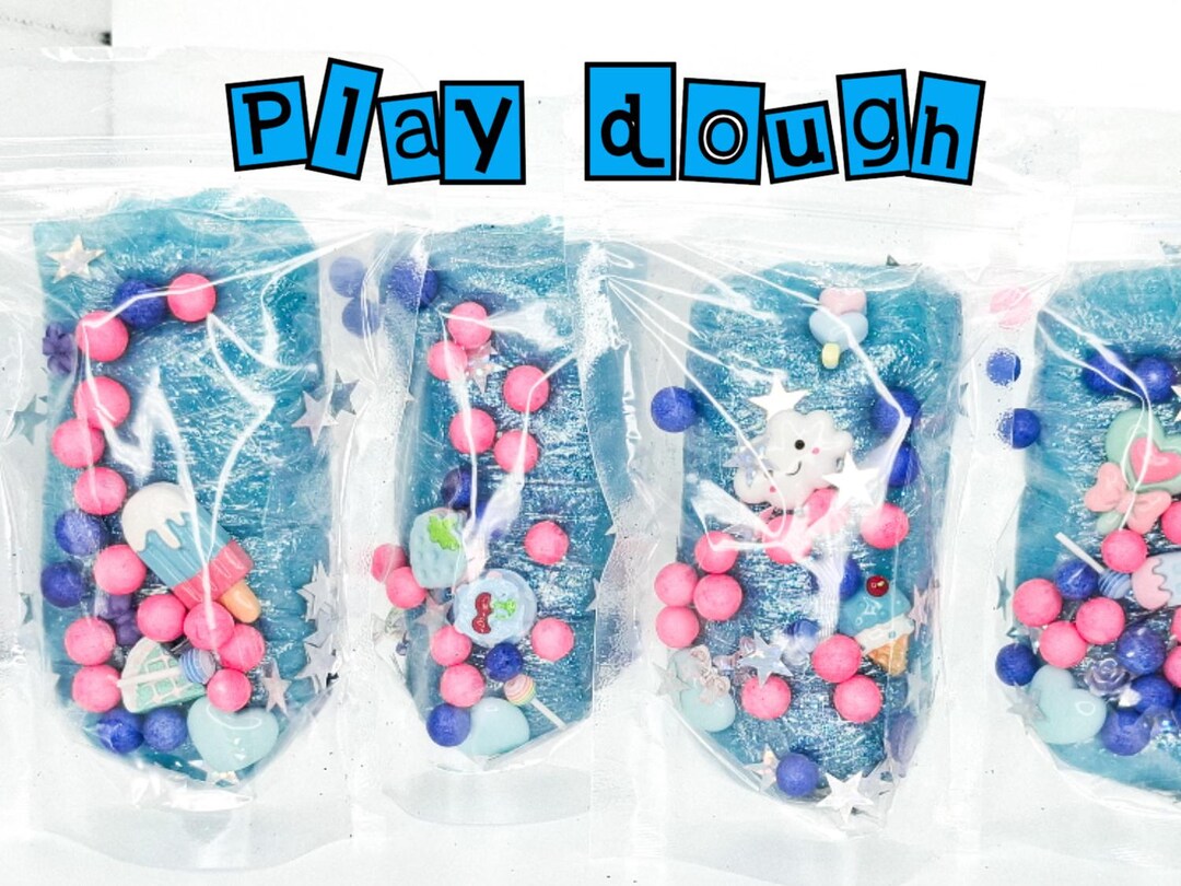 Play Dough Bags, Play Dough Kit, Kids Goodie Bags, Birthday Party ...