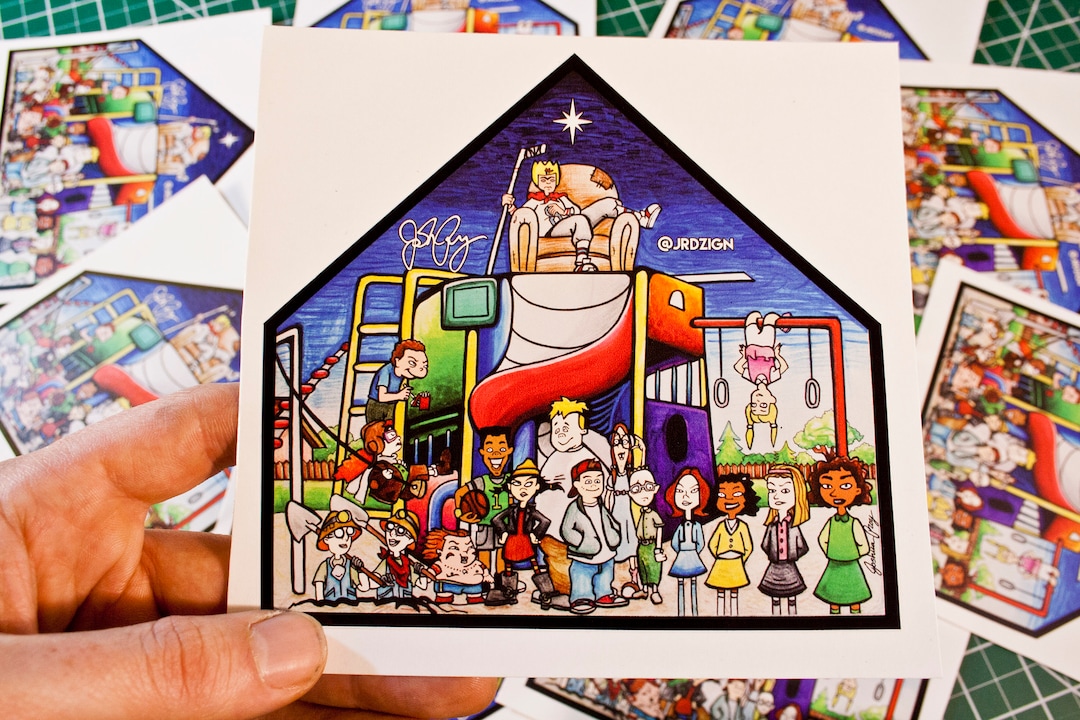 Sticker- Recess 90s Cartoon - Etsy