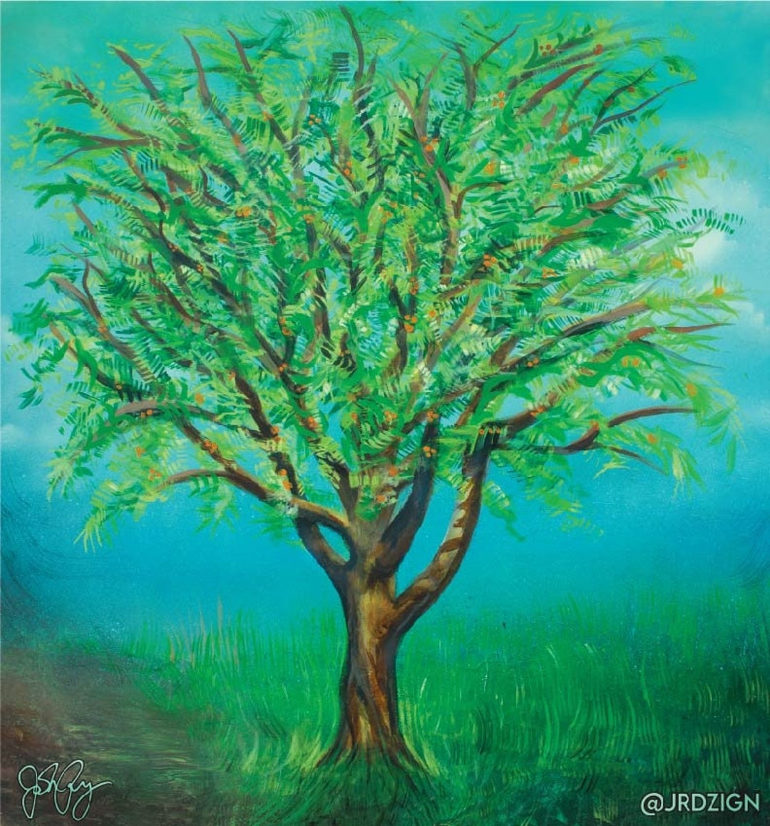Poster - Backyard Tree - Etsy