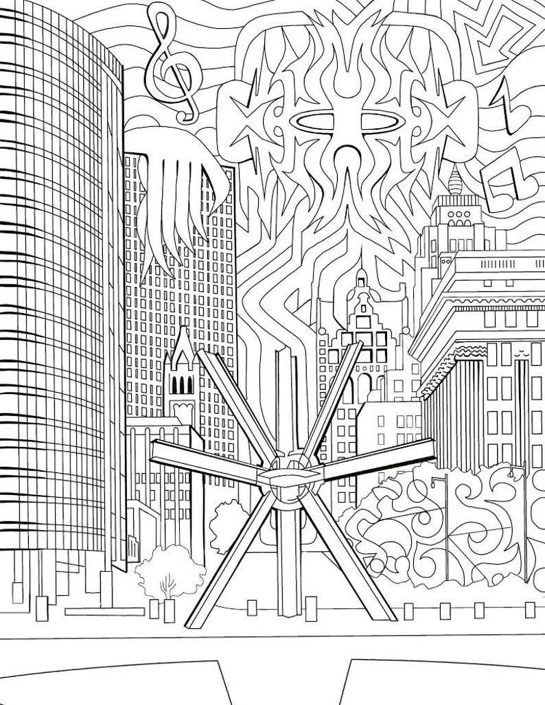 Milwaukee Coloring Book - Etsy
