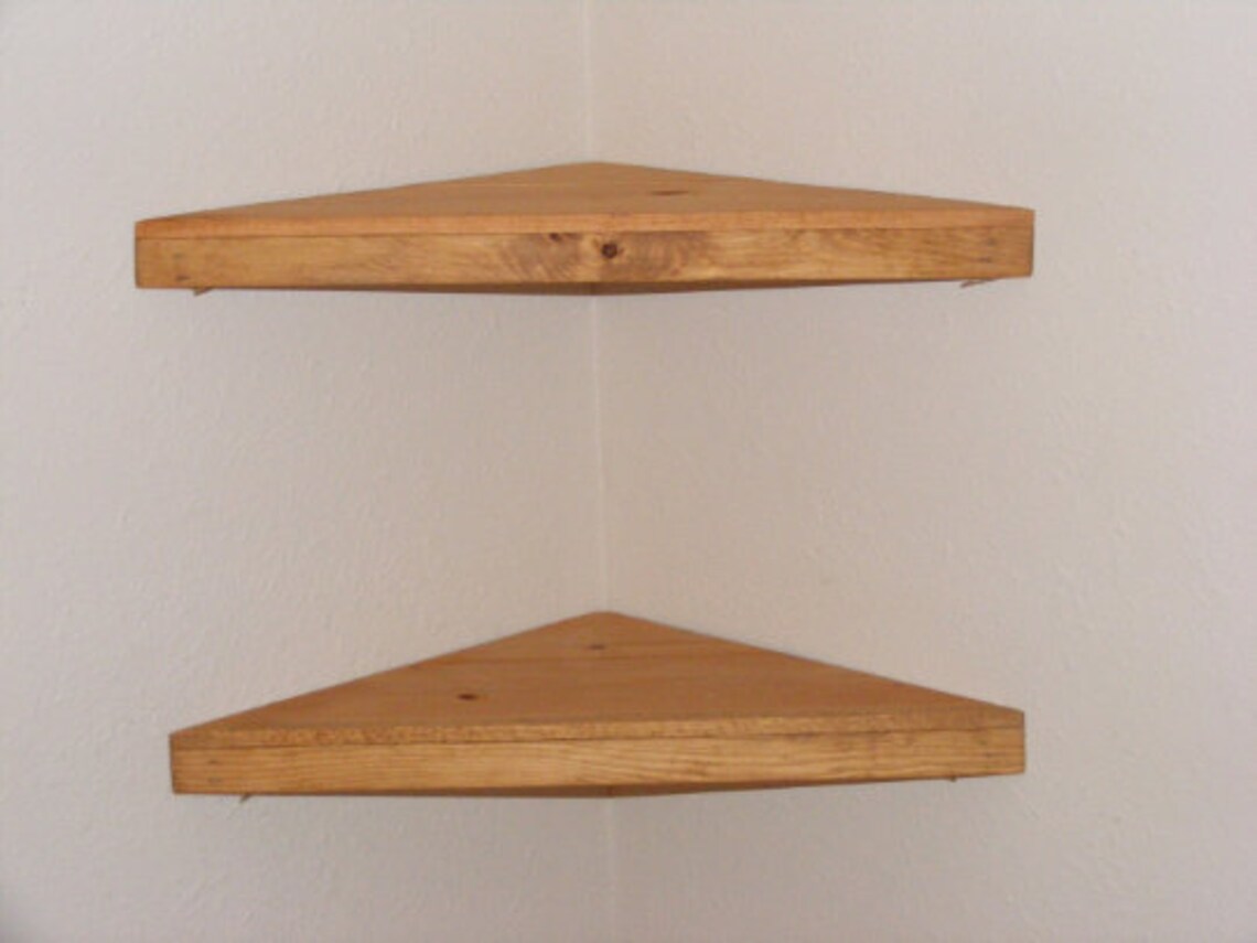 Set of 3 18 Small Corner Shelf Floating Shelf Plant - Etsy
