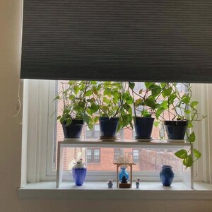 Over the Sink Shelf. Pine Wood Multi-use Shelf: Plant Stand, Window ...