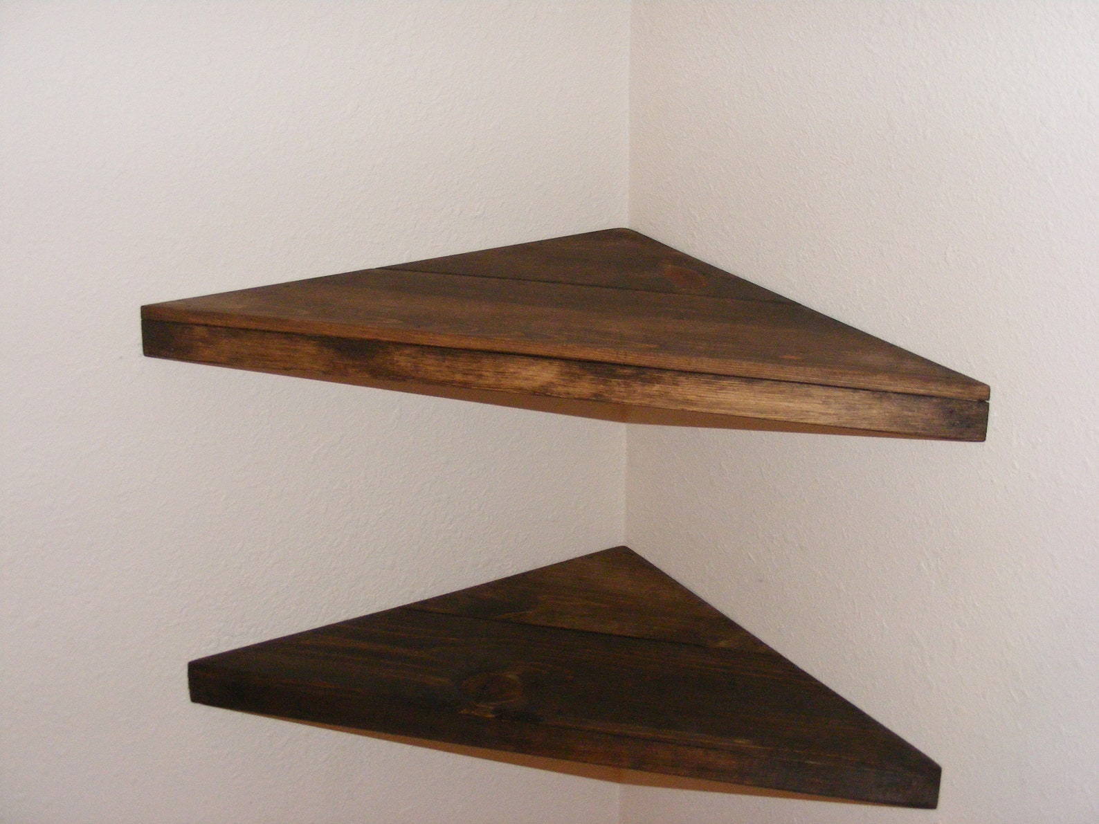 Set of (2) 18" Small Corner Shelves - Etsy