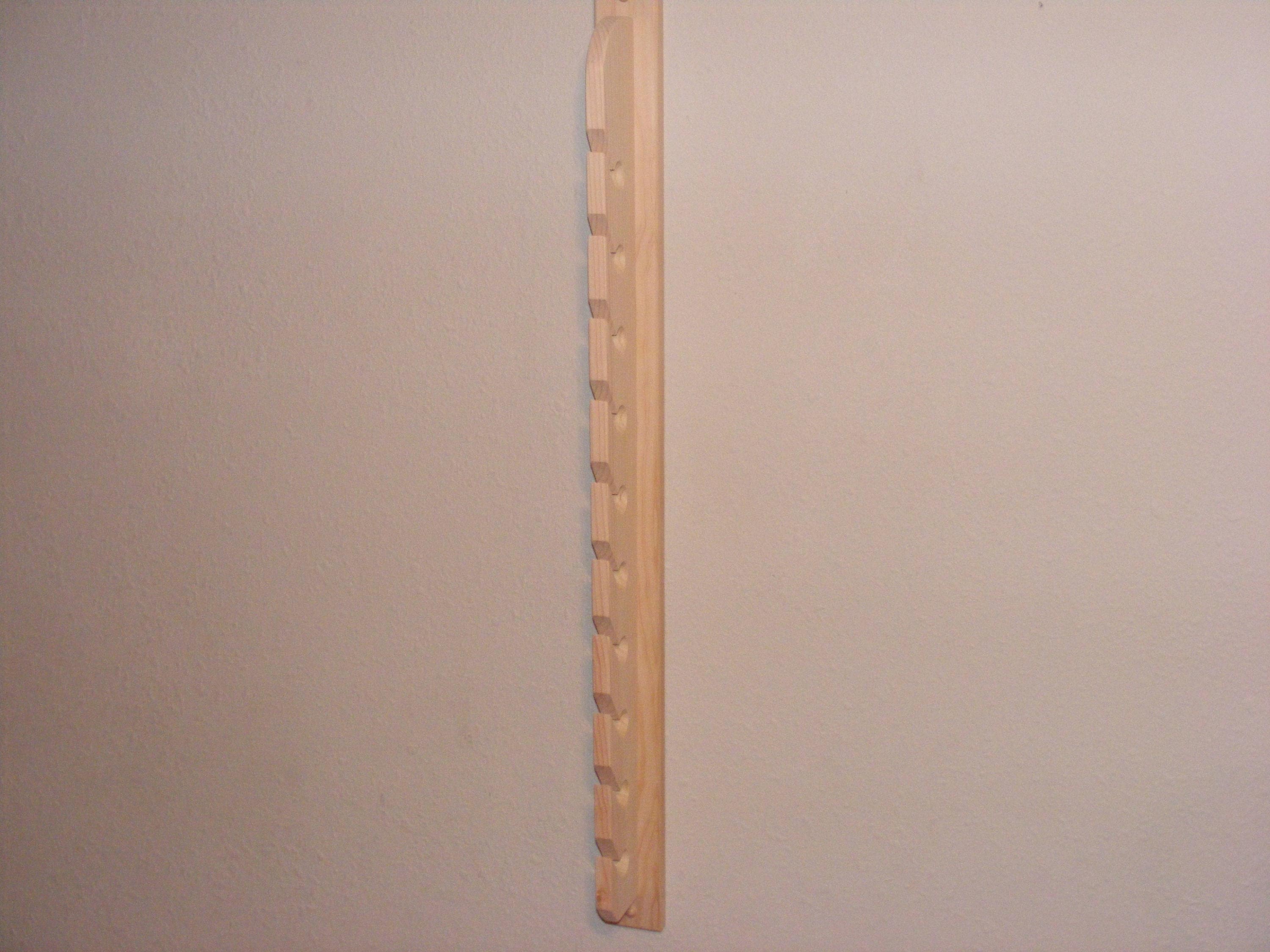 Solid Pine Hat Rack: Holds 10 Caps, Wall Mounted - Etsy