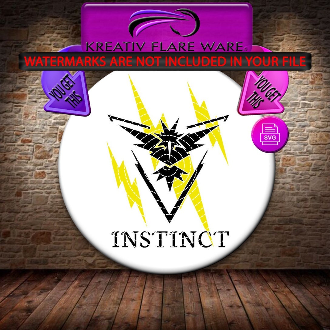 Pokémon Go Team Instinct SVG File PLEASE READ Details - Etsy Australia