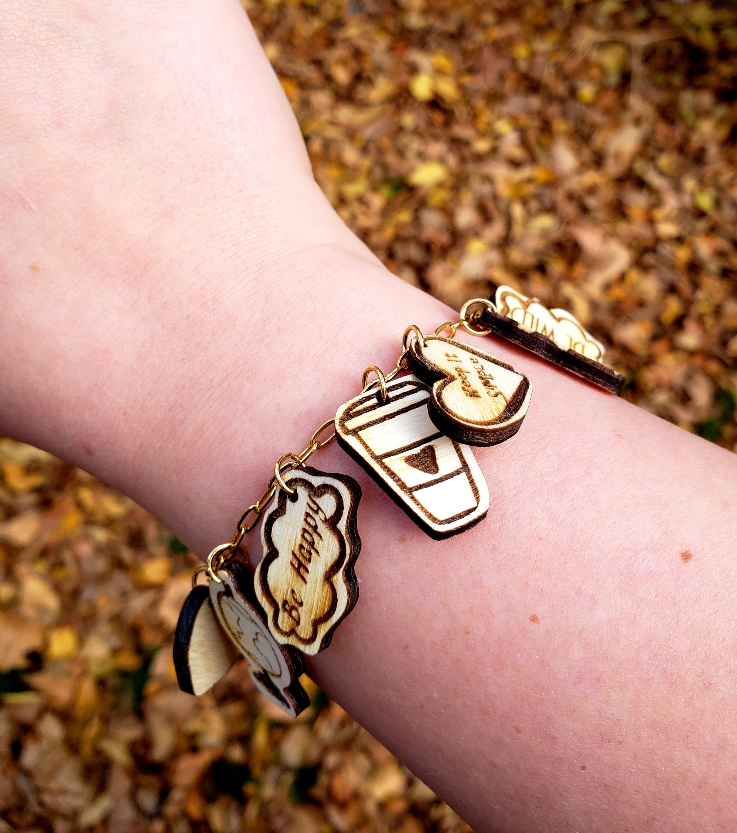 Kawaii Wooden Charms Choose From 10 Different Wood Craft - Etsy