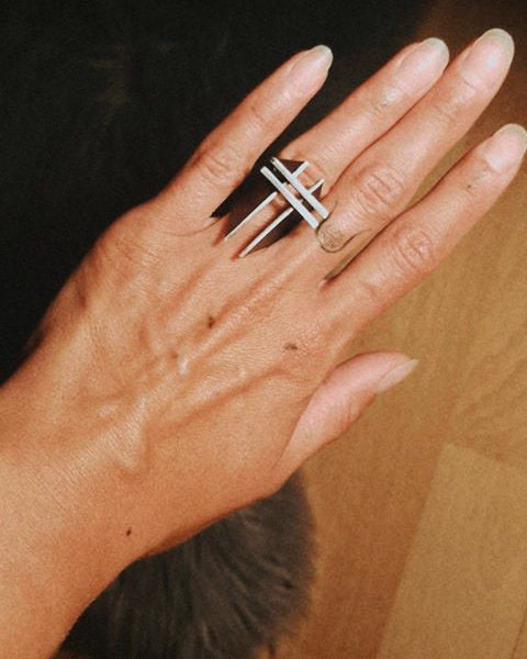 Geometric Silver Ring Bold Ring Contemporary Ring Warrior - Etsy