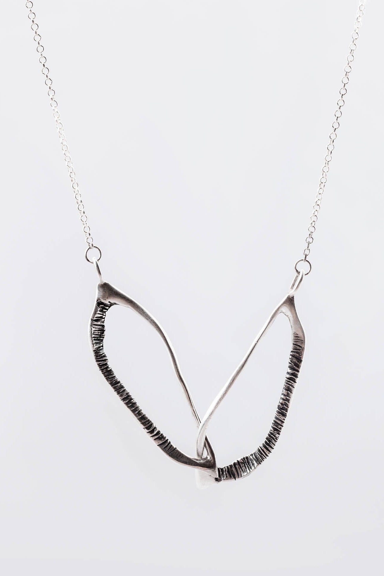 Silver Elegant Pendant Necklace, Modern Silver Necklace, Elegant ...