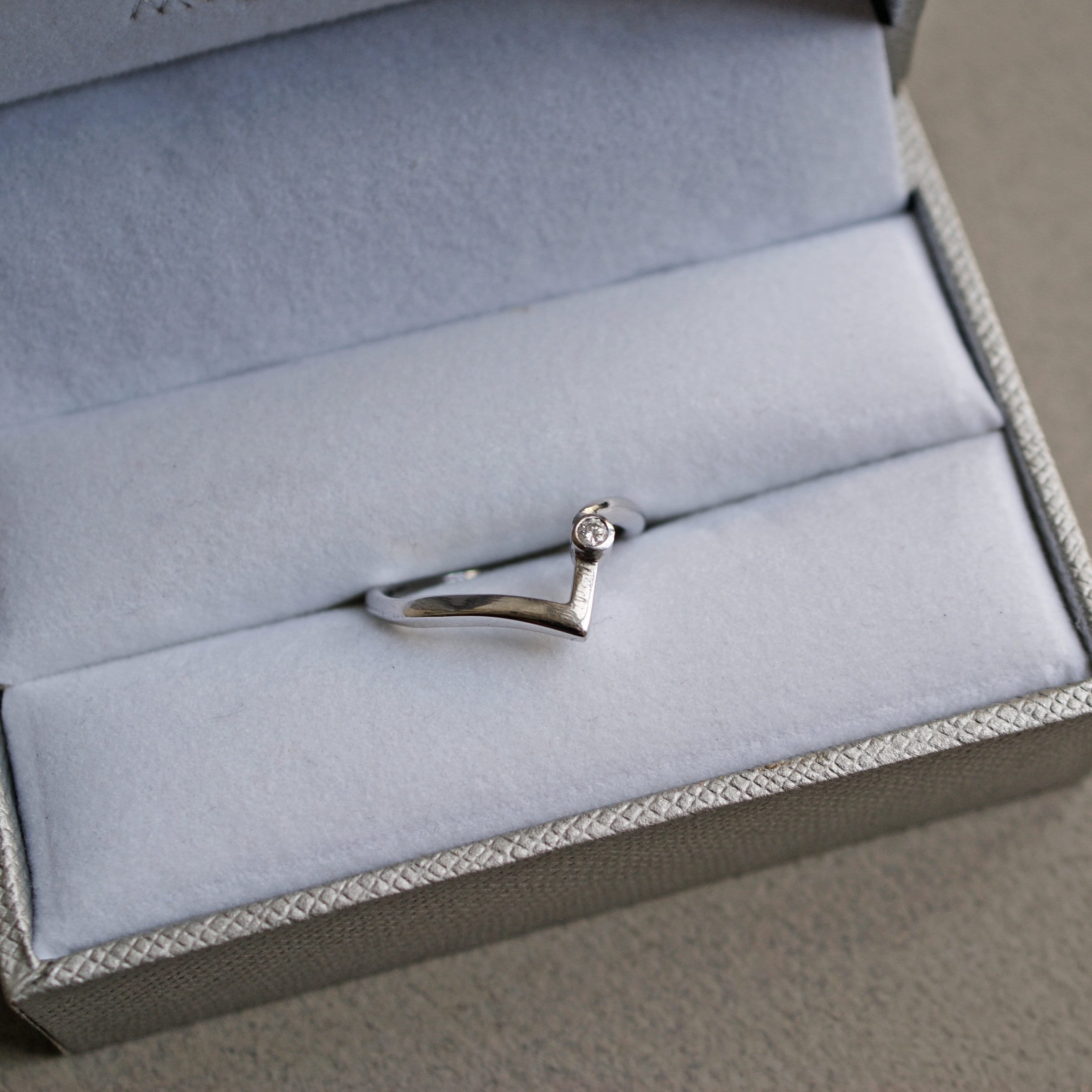 Sofie Ring Engagement Ring Unique Silver Ring Minimalist - Etsy