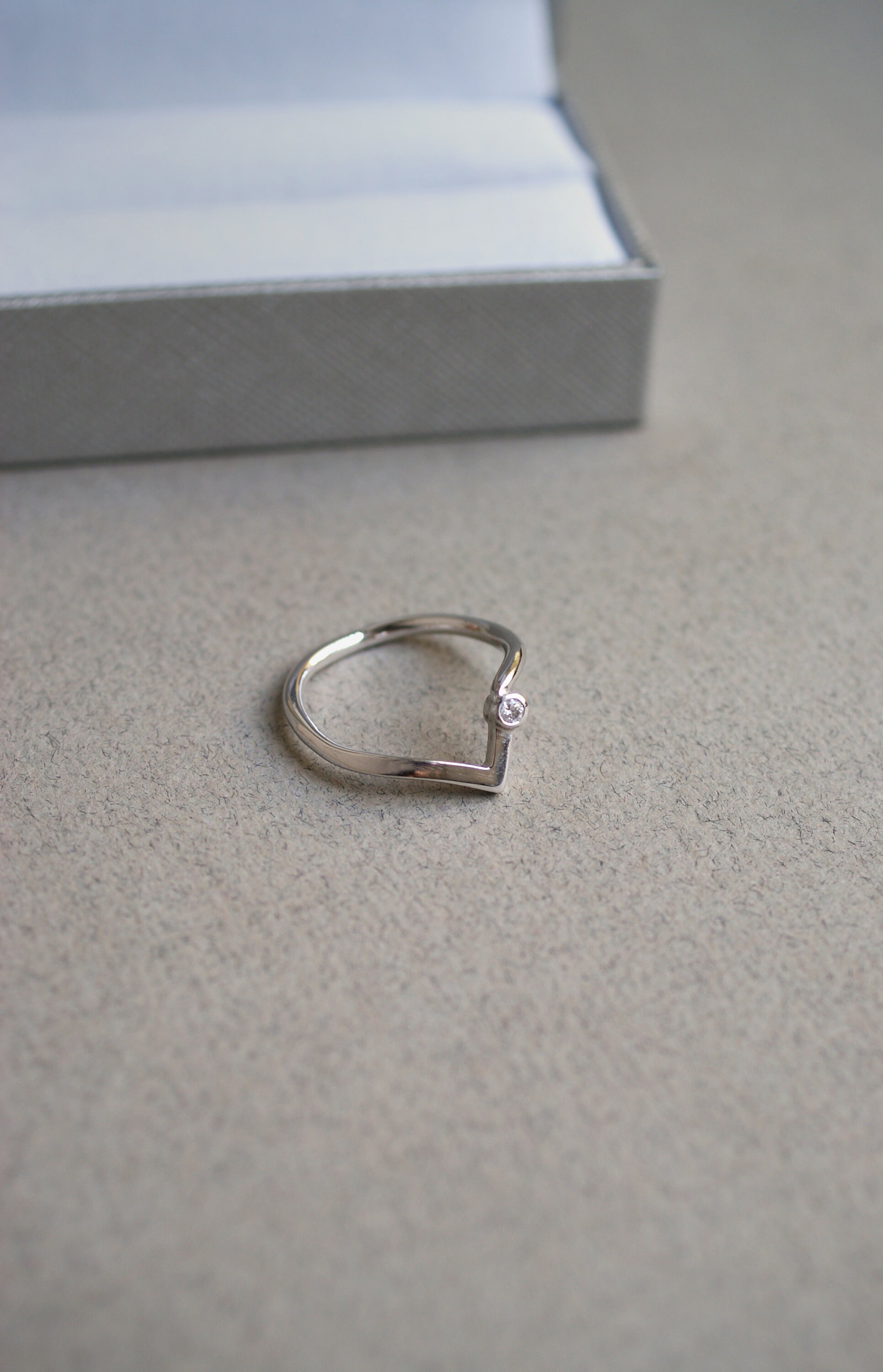 Sofie Ring Engagement Ring Unique Silver Ring Minimalist - Etsy