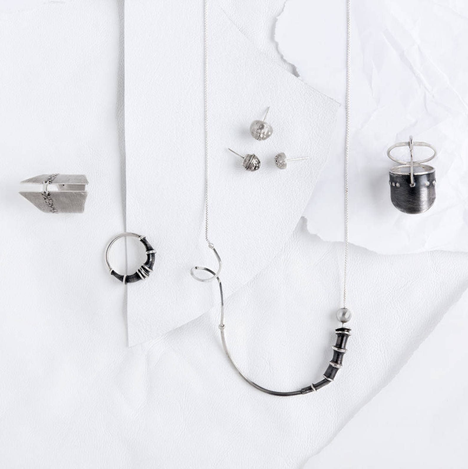 Bold Silver Ring Contemporary Ring Big Ring Oxidized Silver - Etsy