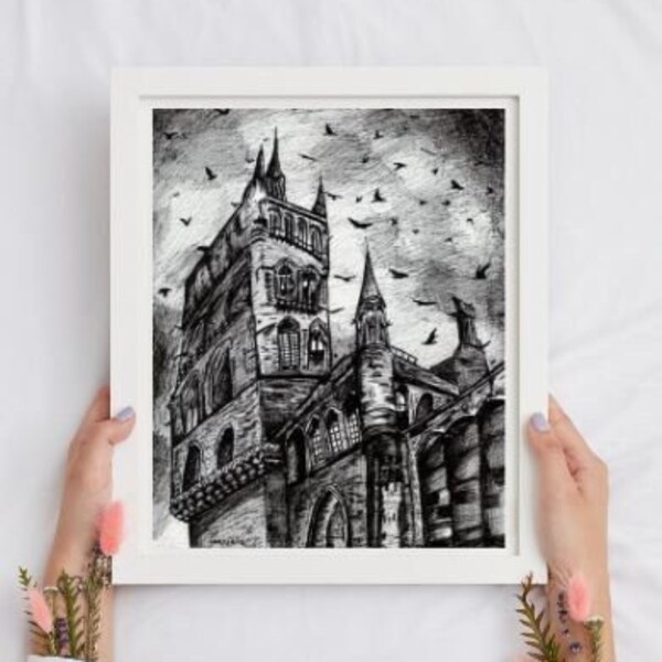 Gothic Drawing - Etsy