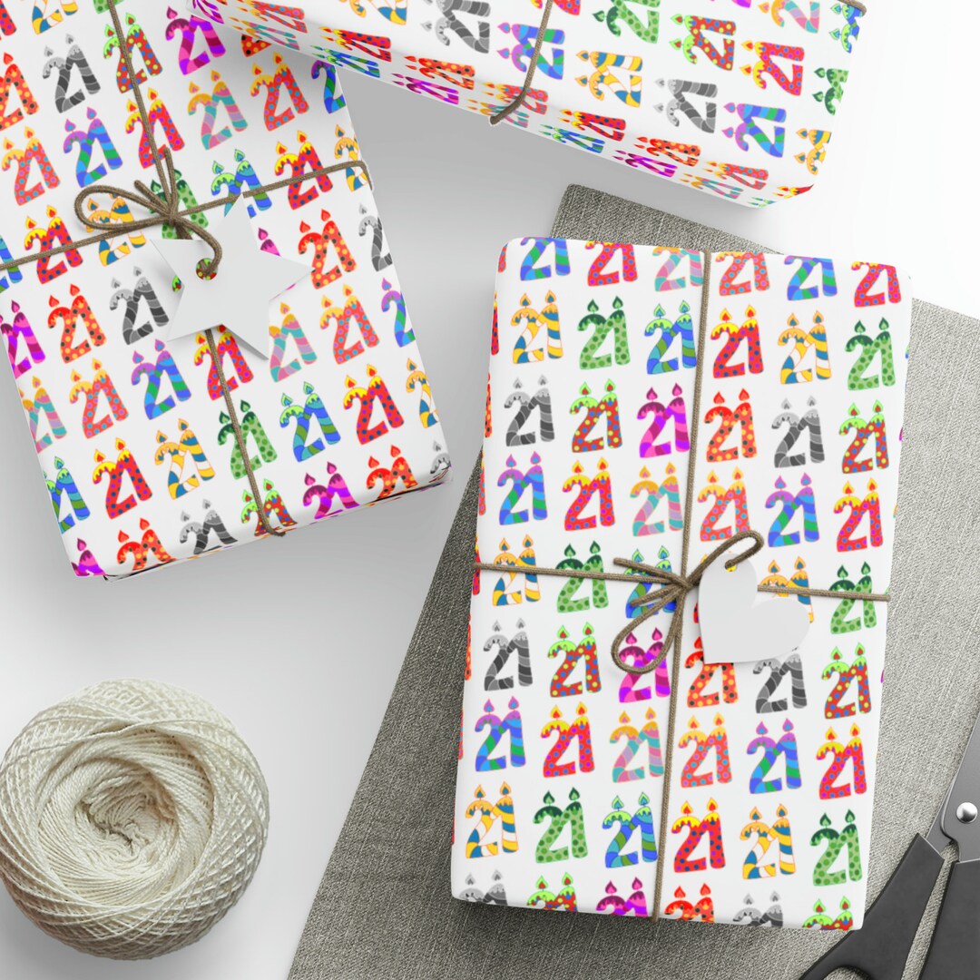 21st Birthday Gift Wrap, 21st Birthday Gift for Her, 21st Birthday ...