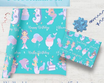 Ariel Wrapping Paper - Etsy