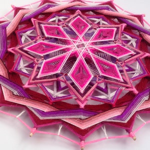 Woven Mandala wheel of Fortune Pink Free Shipping | Etsy