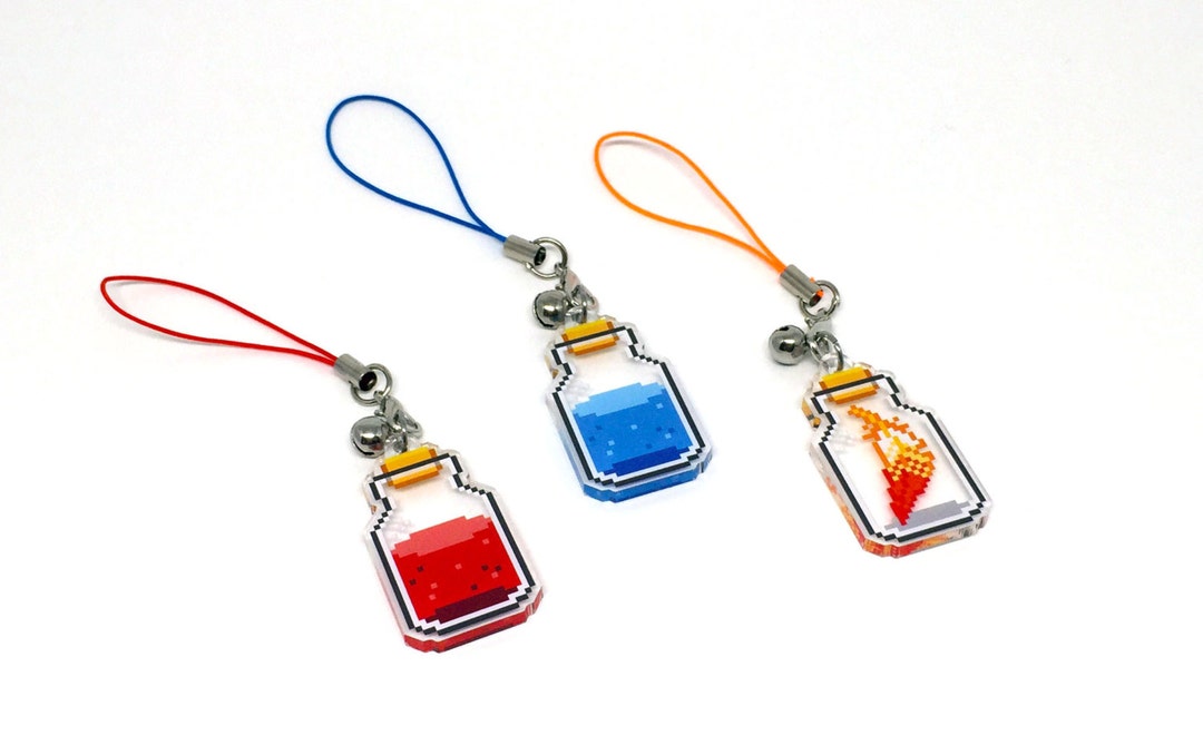 RPG Item Clear Acrylic Charm | Phone Charm, Video Game Charm, Gamer ...