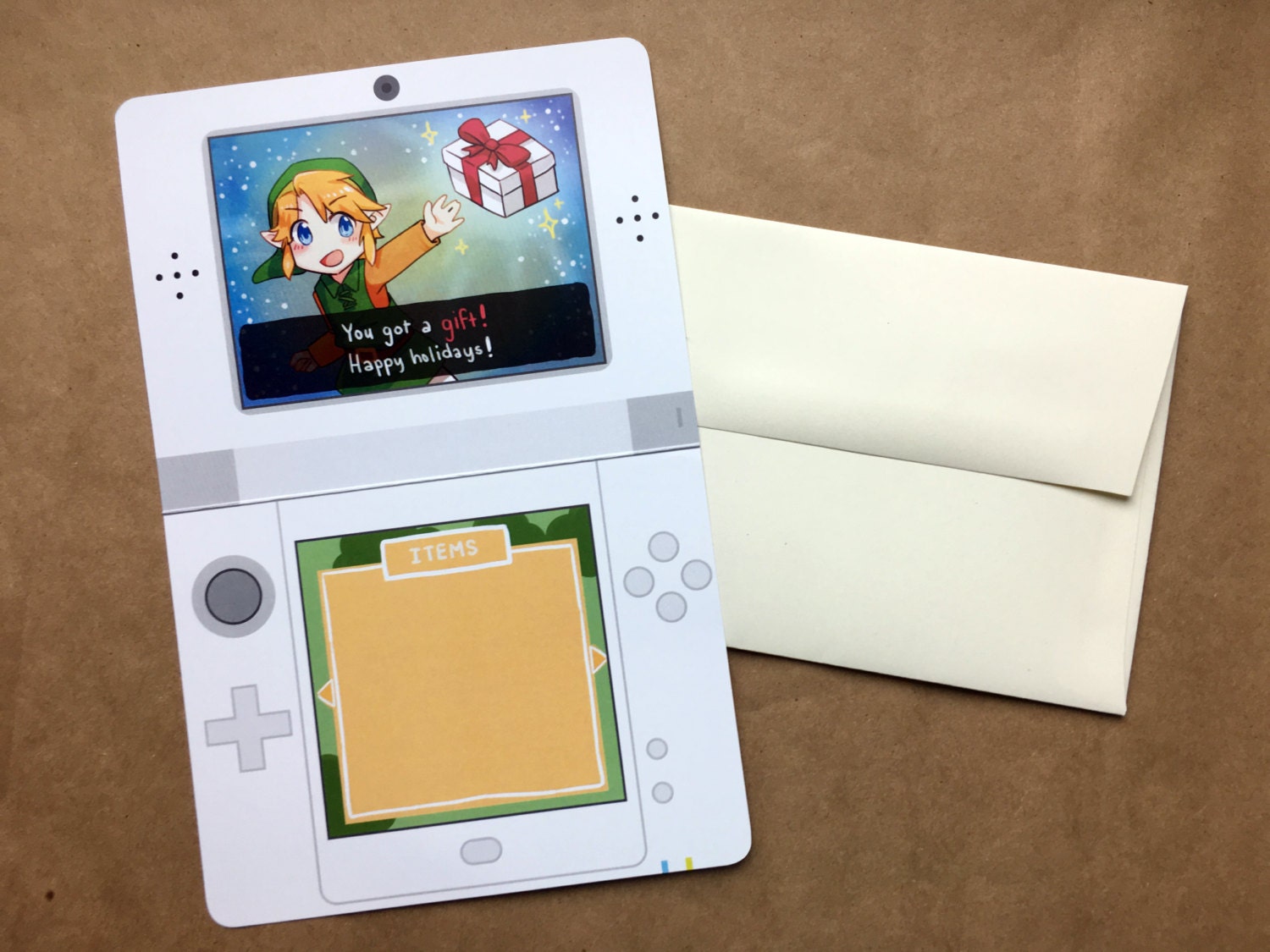 Nintendo Christmas Card Cute Christmas Card Geek Greeting - Etsy