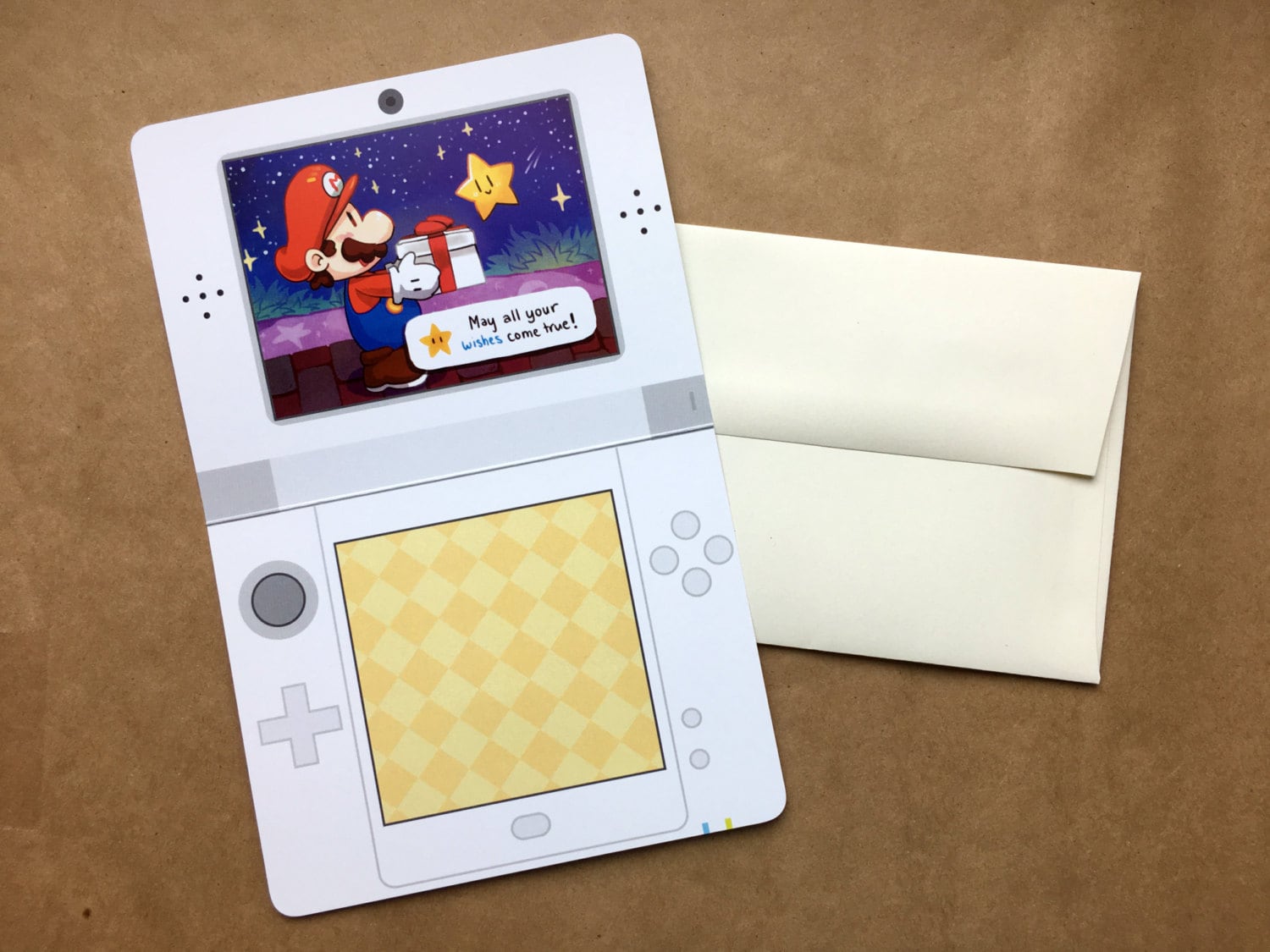 Nintendo Christmas Card Cute Christmas Card Geek Greeting - Etsy