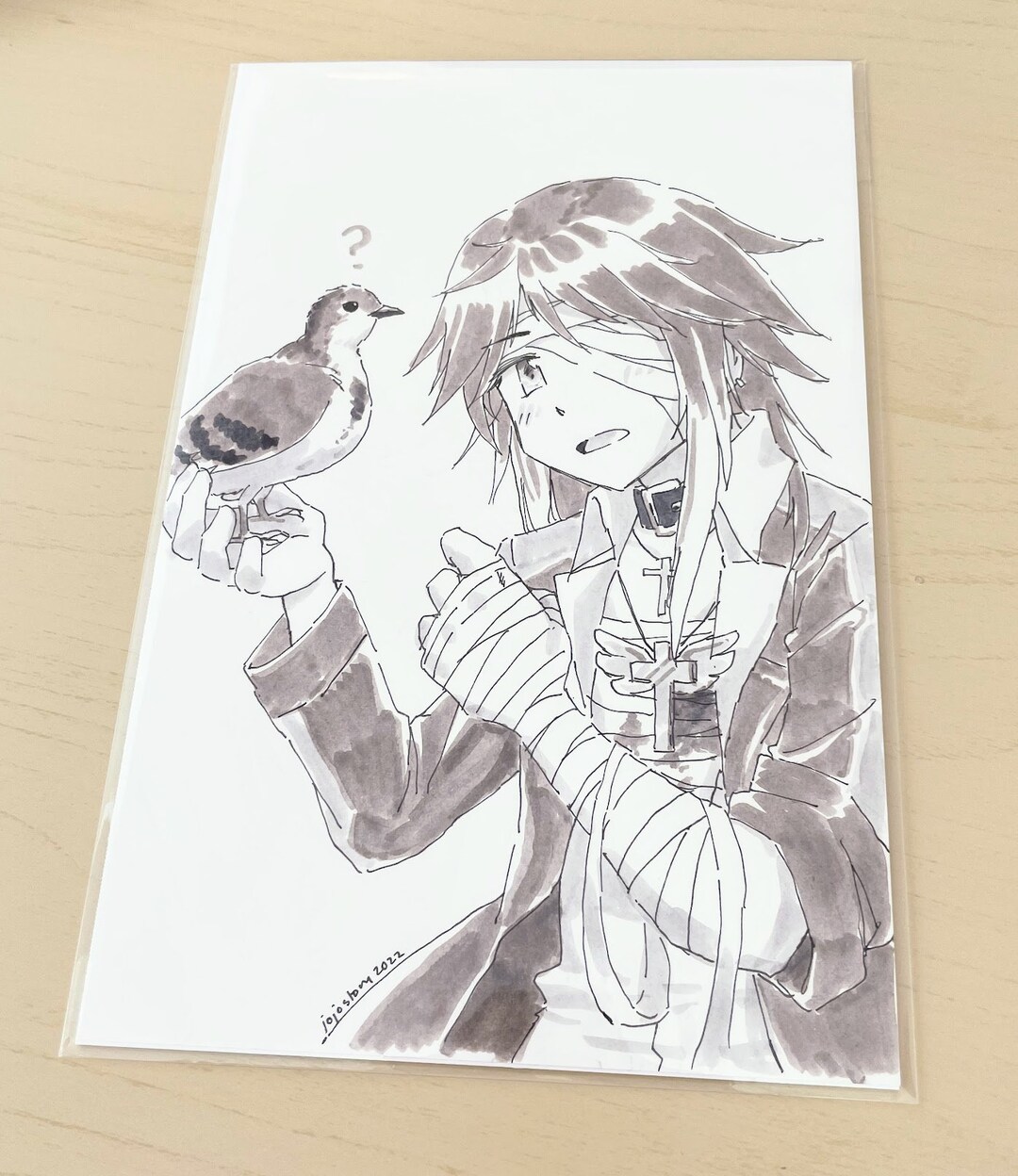 Hatoful Boyfriend: Original Ink Drawing | Anghel Higure, Bleeding Heart ...