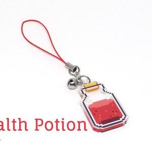 RPG Item Clear Acrylic Charm | Phone Charm, Video Game Charm, Gamer ...