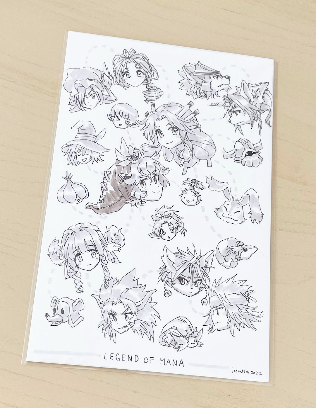 Legend of Mana: Original Ink Drawing | Legend of Mana, Playstation One ...