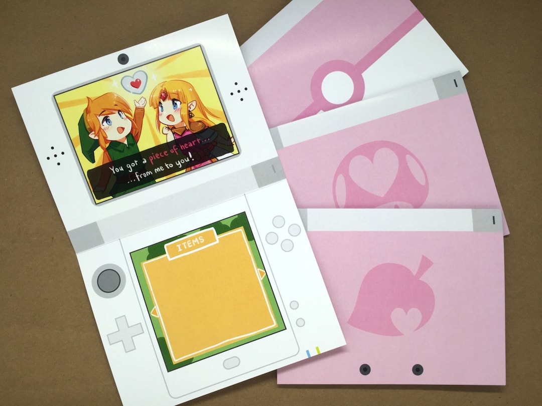 Nintendo Valentine Card | Cute Valentine Card, Geek Greeting Card ...