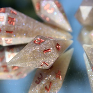 Pink and Blue Iridescent Crystal Dnd Dice. Luminescent Cave Mushroom - Etsy