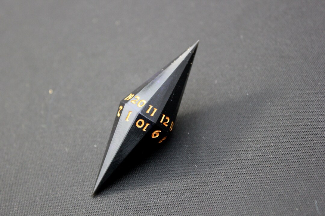 A Magical Night Sky Solo D20 Crystal Dnd Dice - Handmade Unique RPG ...