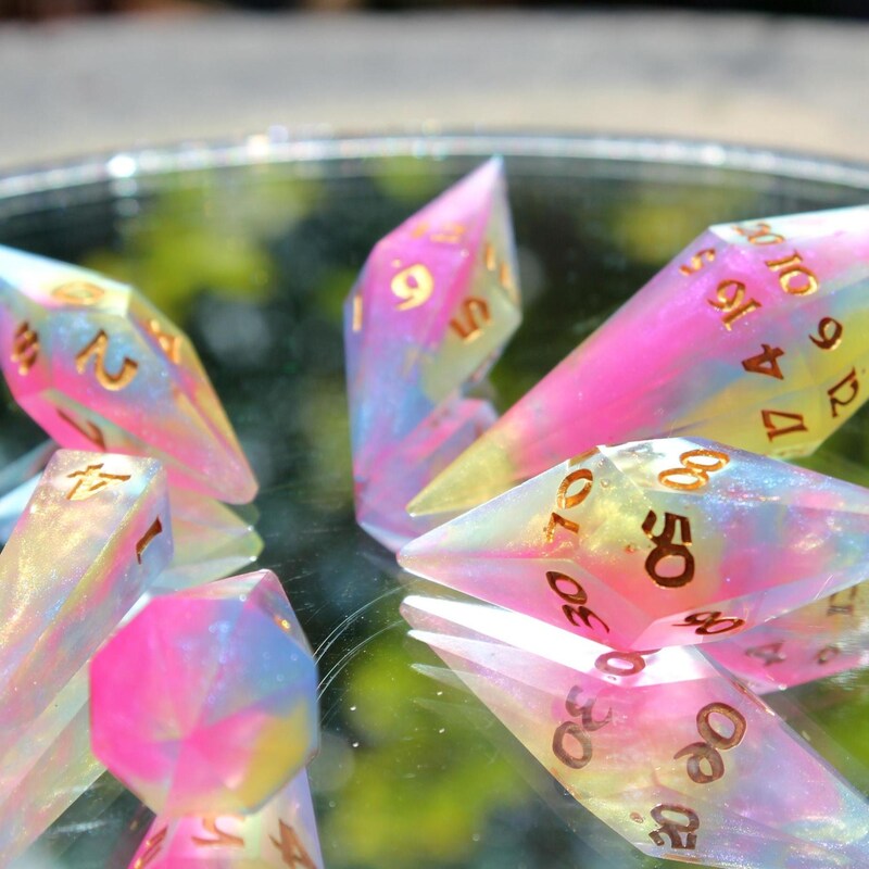 Neon Dice - Etsy
