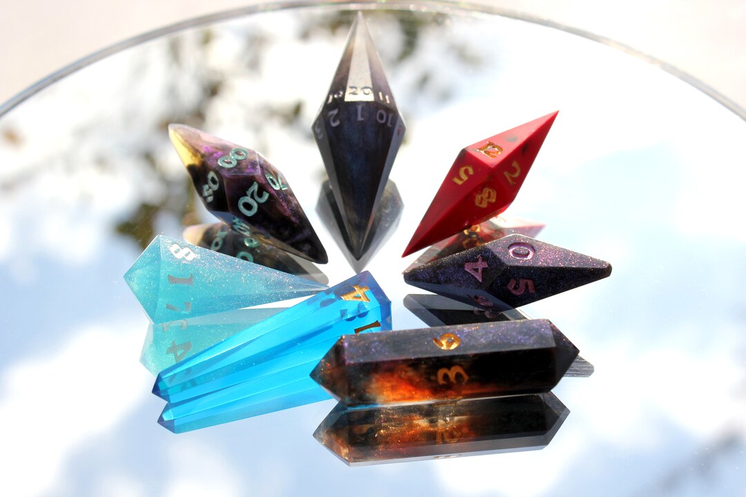 Mixed Crystal Dnd Dice the Adventure Party 04 - Etsy