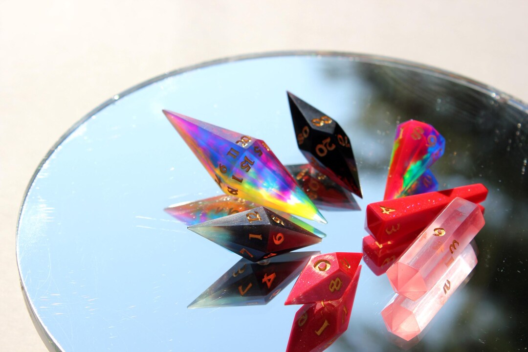 Diverse Crystal Dnd Dice Set. the Adventure Party 104 - Etsy