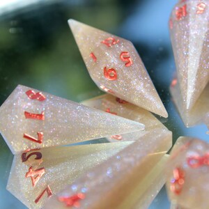 Pink and Blue Iridescent Crystal Dnd Dice. Luminescent Cave Mushroom - Etsy