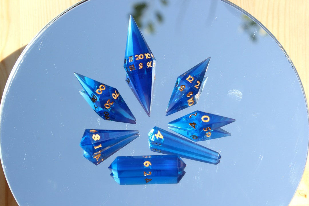 Mana Potion Blue Crystal Dnd Dice, Mana Potion 32 - Etsy