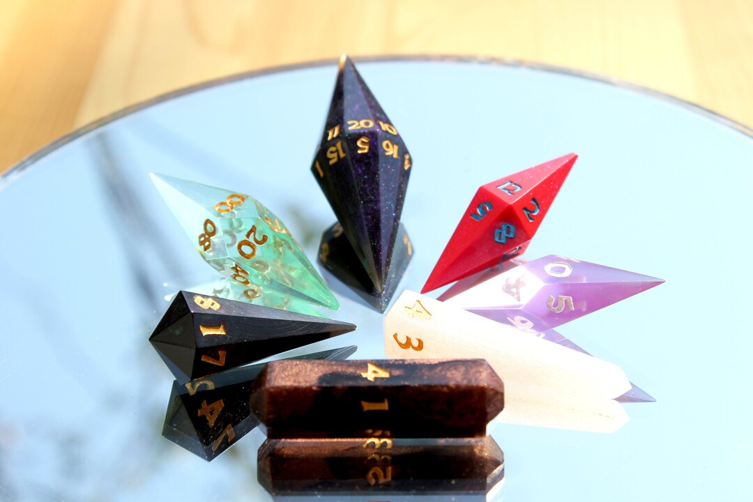 Diverse Crystal Dnd Dice Set. the Adventure Party 43 - Etsy