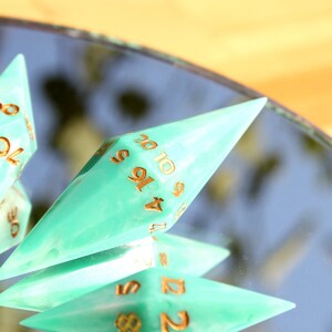 Green Crystal Dnd Dice Jade 01 / Discounted - Etsy